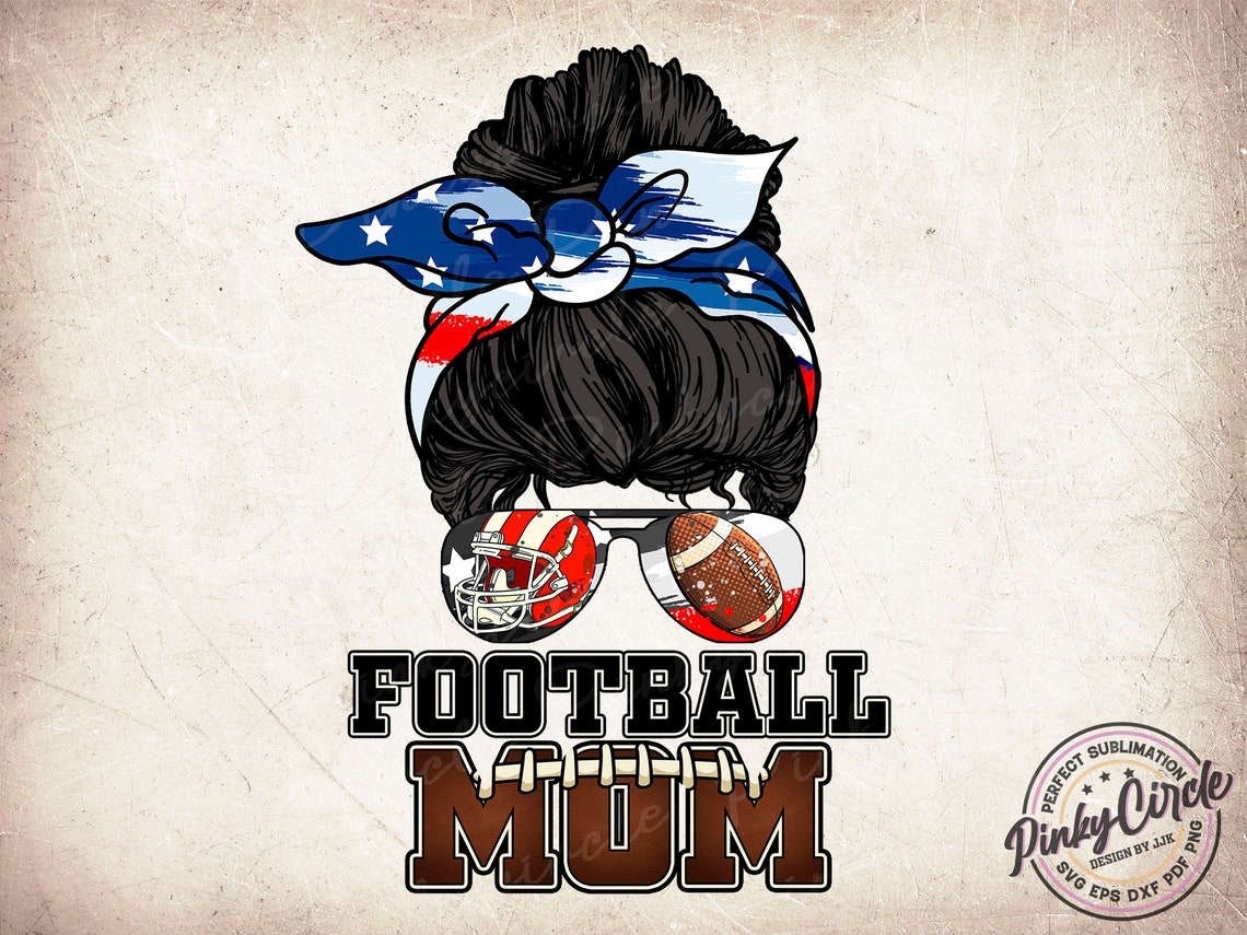 Football Mom Messy Bun Funny Mom Bun Football Mom Hair - Etsy