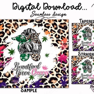 Leopard Her Royal Highness, Weed Leaf 20oz Skinny Png Tapered and ...