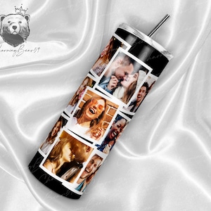 16 Photo Collage, Frame Photo Tumbler Template, Photo Collage Png ...