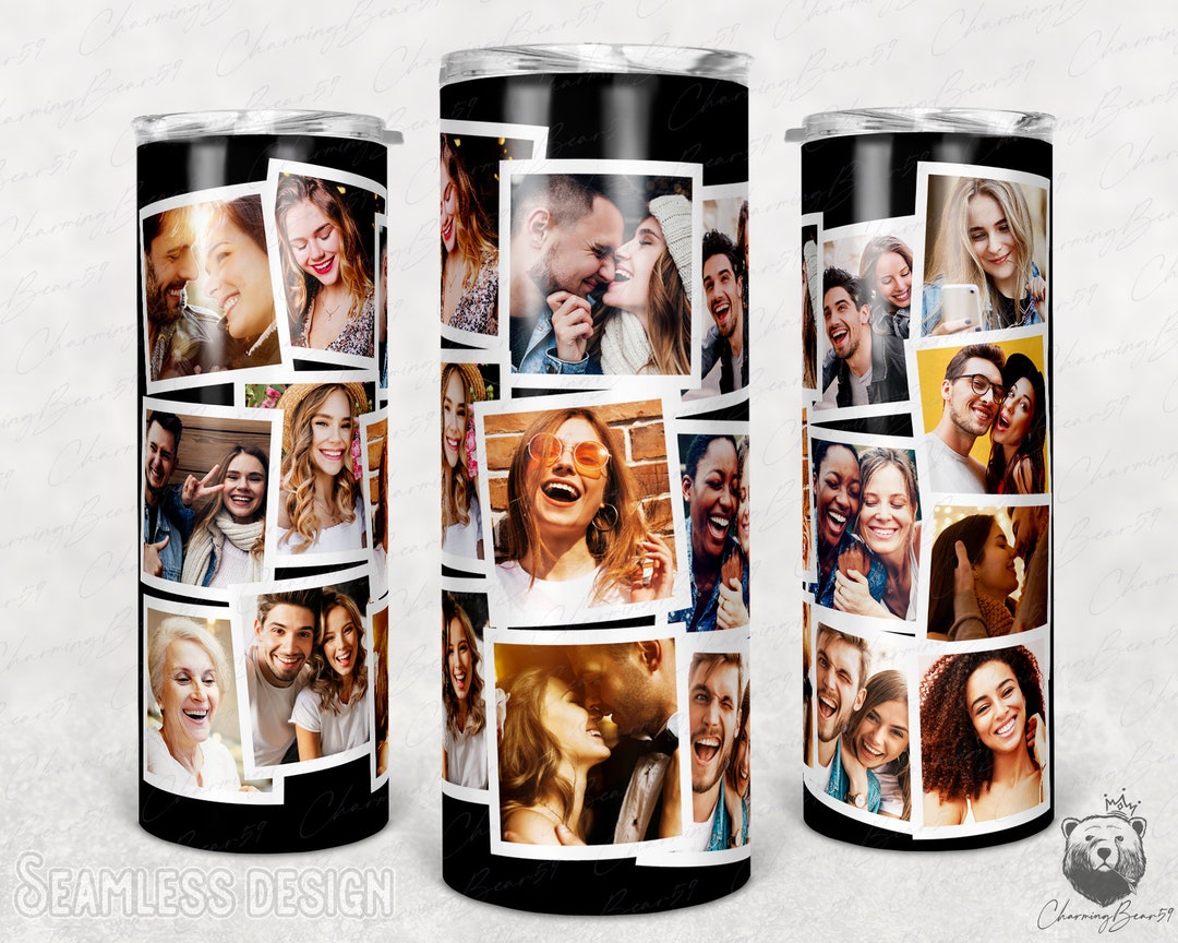 16 Photo Collage, Frame Photo Tumbler Template, Photo Collage Png ...