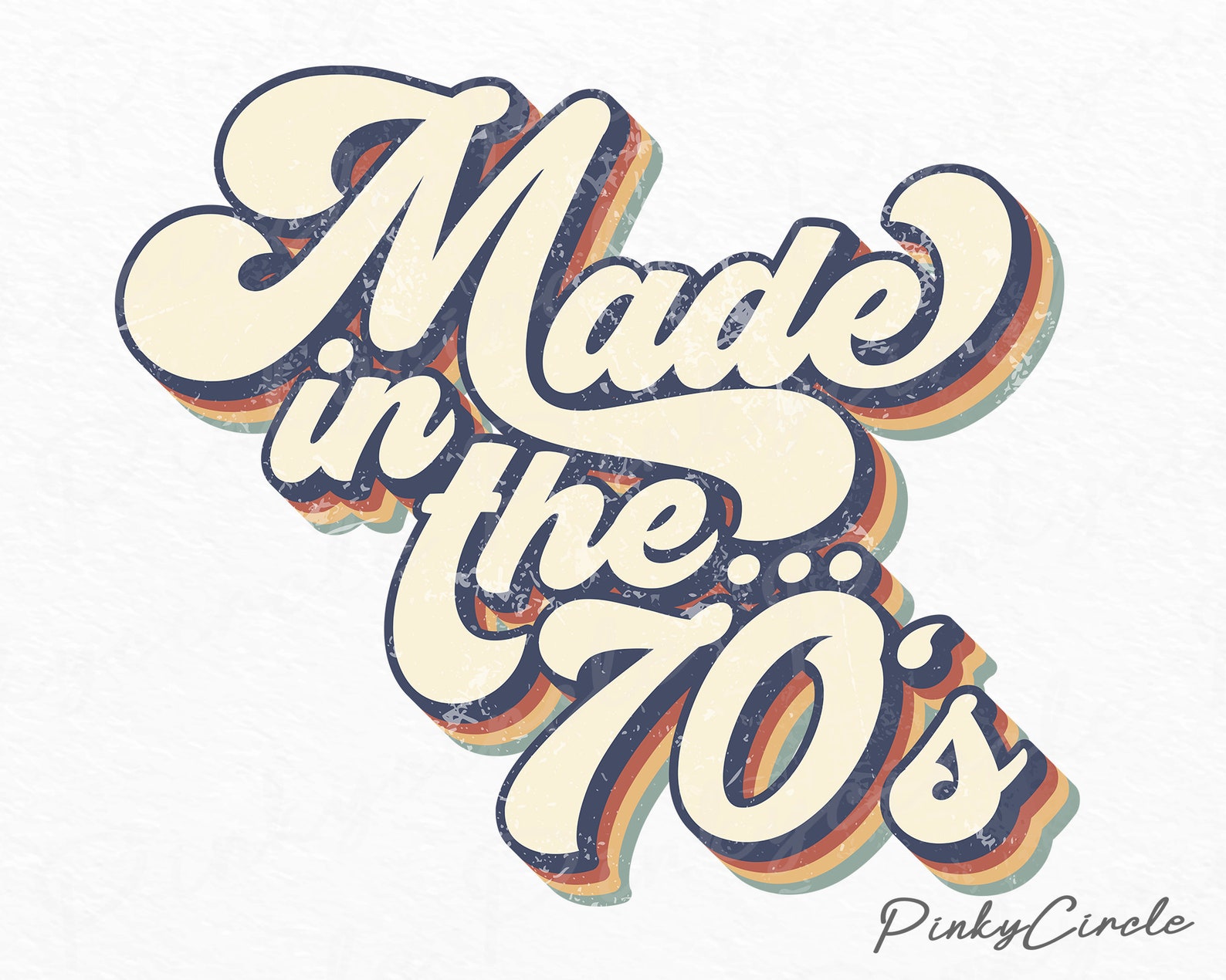Made in the 70s PNG File Sublimation Designs Downloads 70s | Etsy