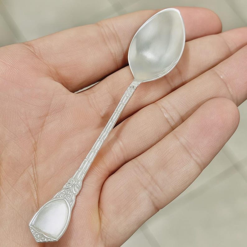 Solid Sterling Silver 925 Spoon Silver Flatware Silver Teaspoon ...