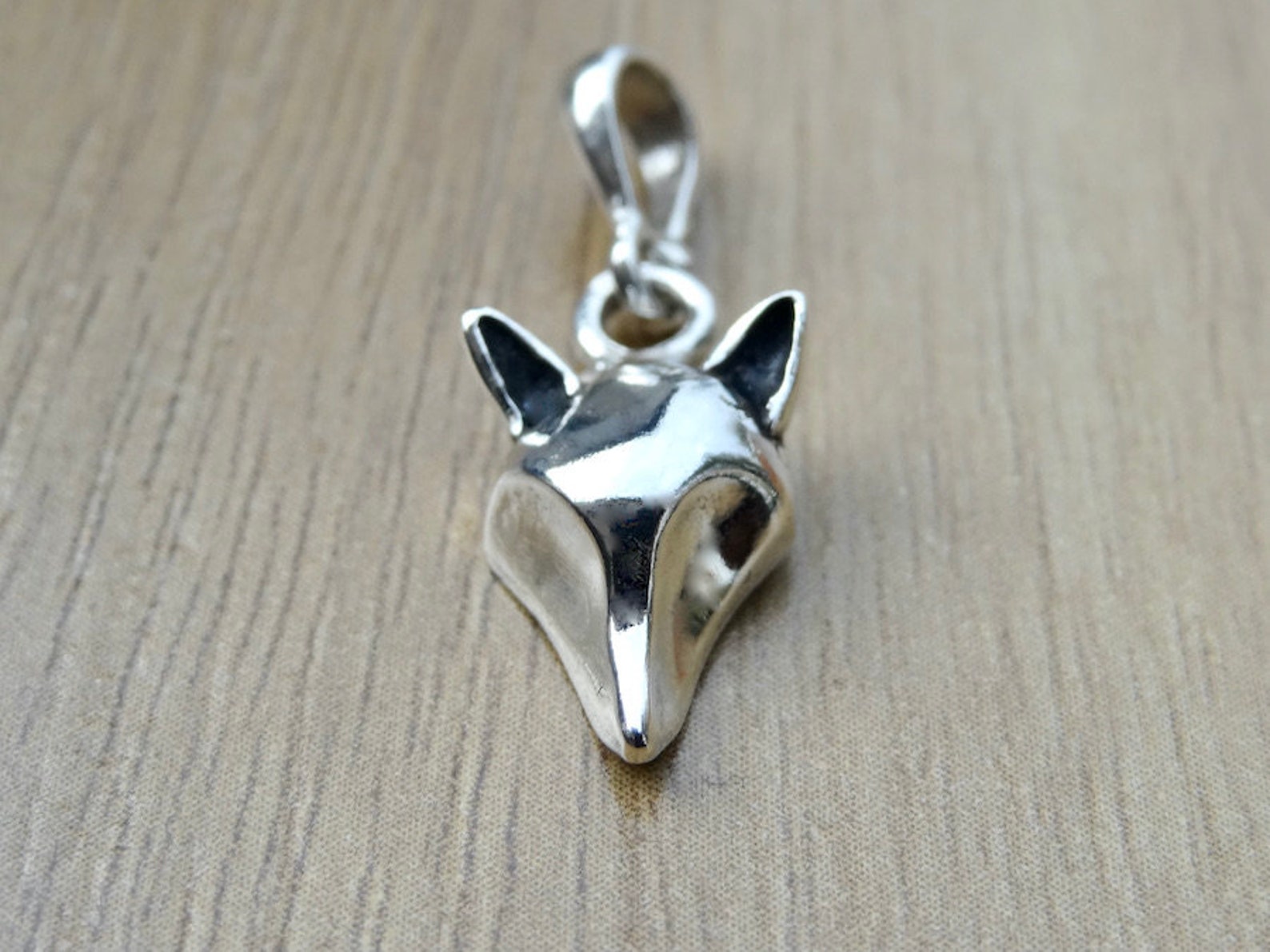 Sterling Silver 925 Fox Head Pendant Animal Lovers Nature Spirit Totem ...