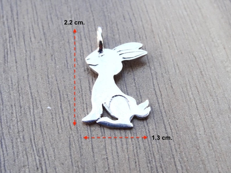 Sterling Silver .925 Rabbit Pendant Animal Bunny Necklace Pet | Etsy