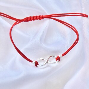 Infinity Bracelet Red String Sterling Silver 925 Spiritual Jewelry ...