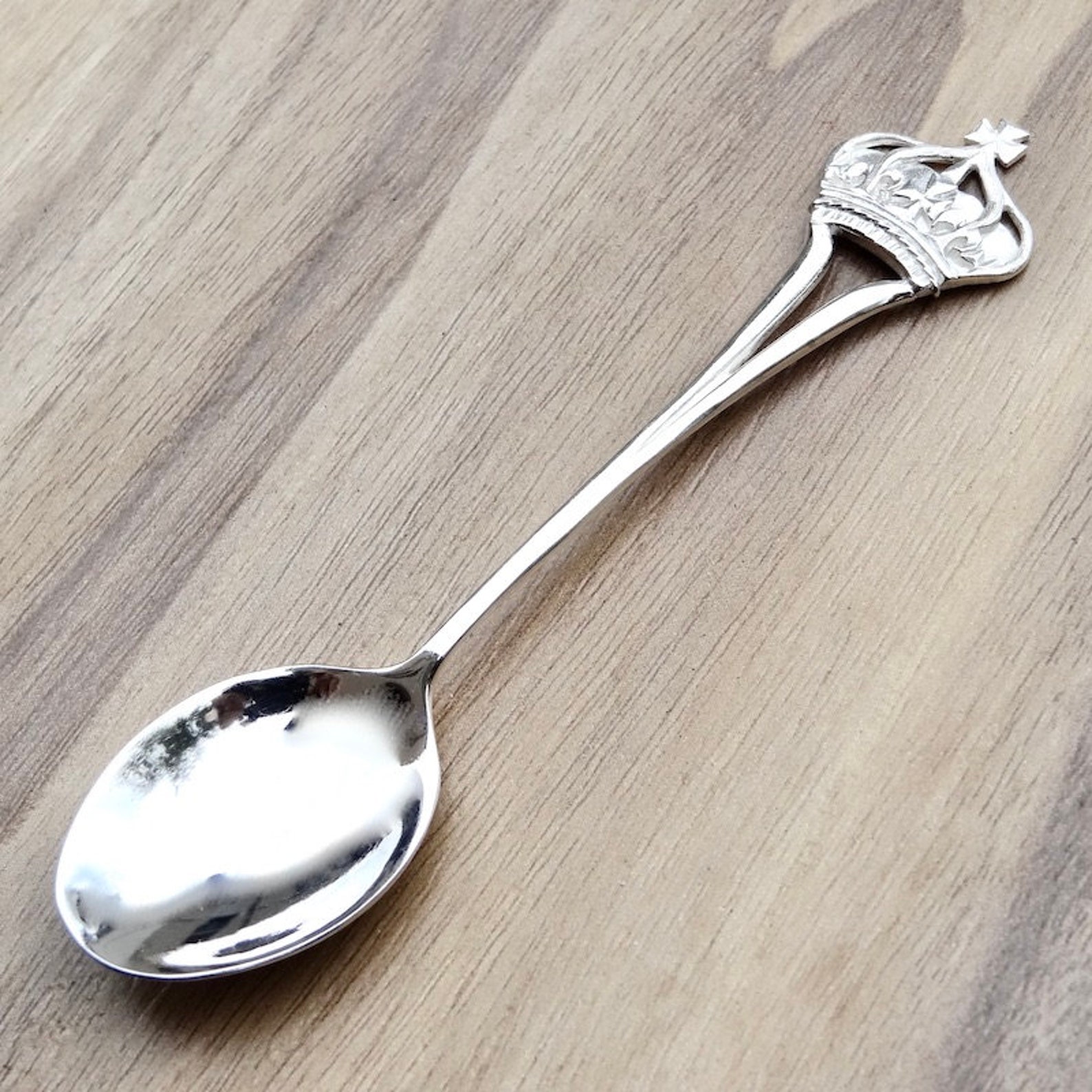 Solid Sterling Silver 925 Spoon Silver Flatware Silver Teaspoon Crown ...