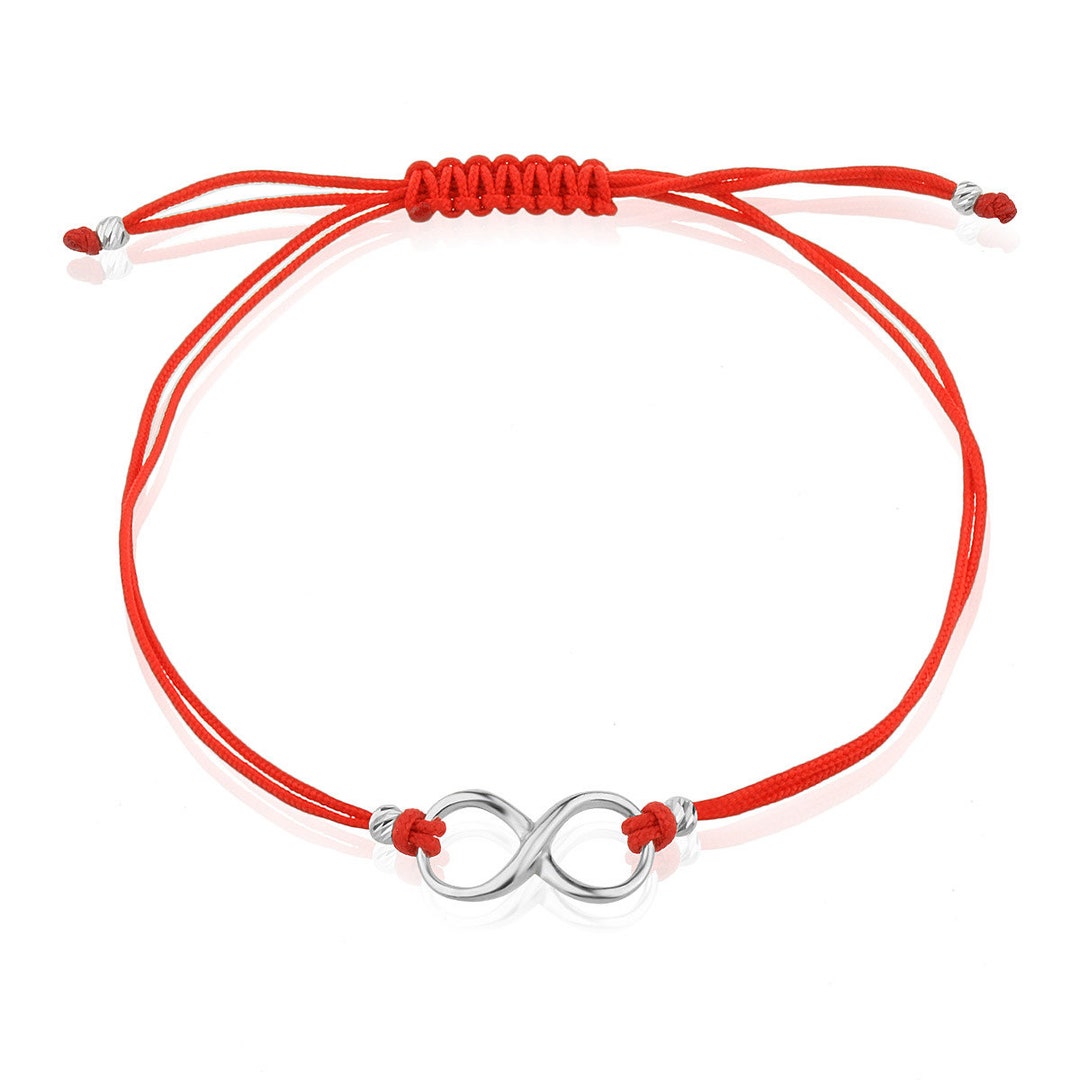 Infinity Bracelet Red String Sterling Silver 925 Spiritual Jewelry ...