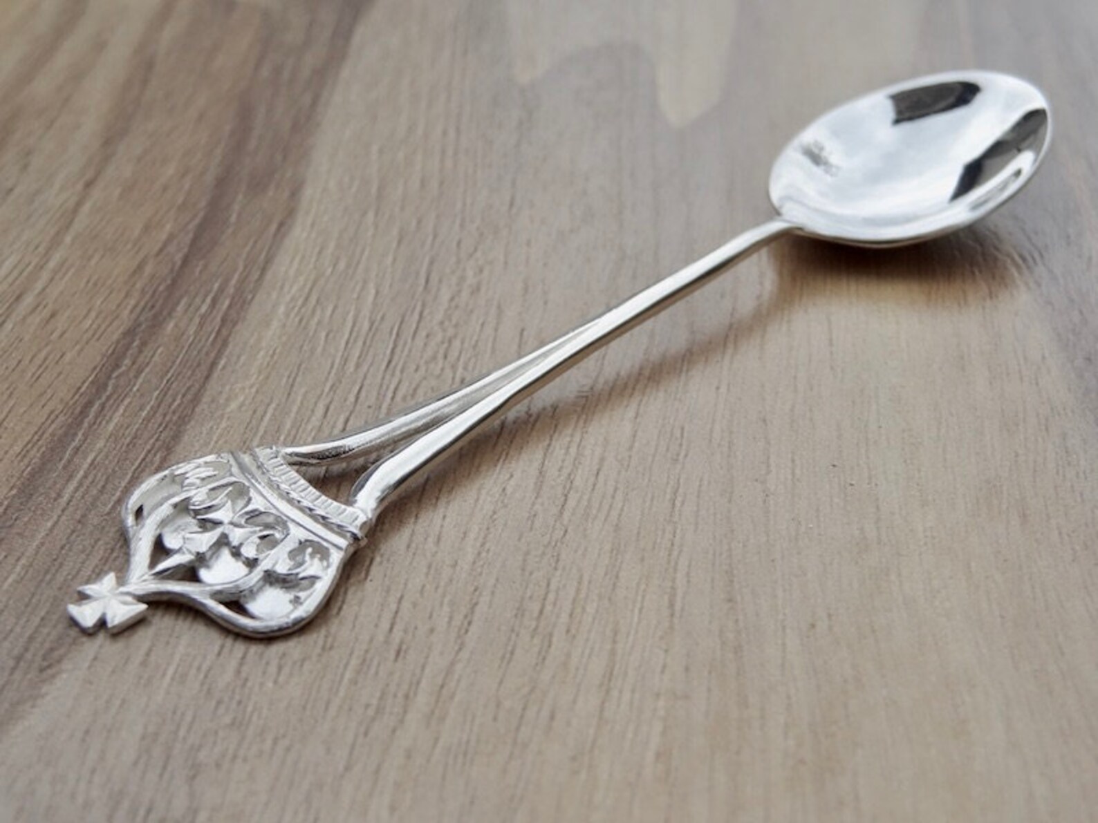 Solid Sterling Silver 925 Spoon Silver Flatware Silver Teaspoon Crown ...