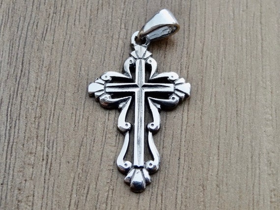 Cross Sterling Silver 925 Pendant Jewellery Religious New - Etsy