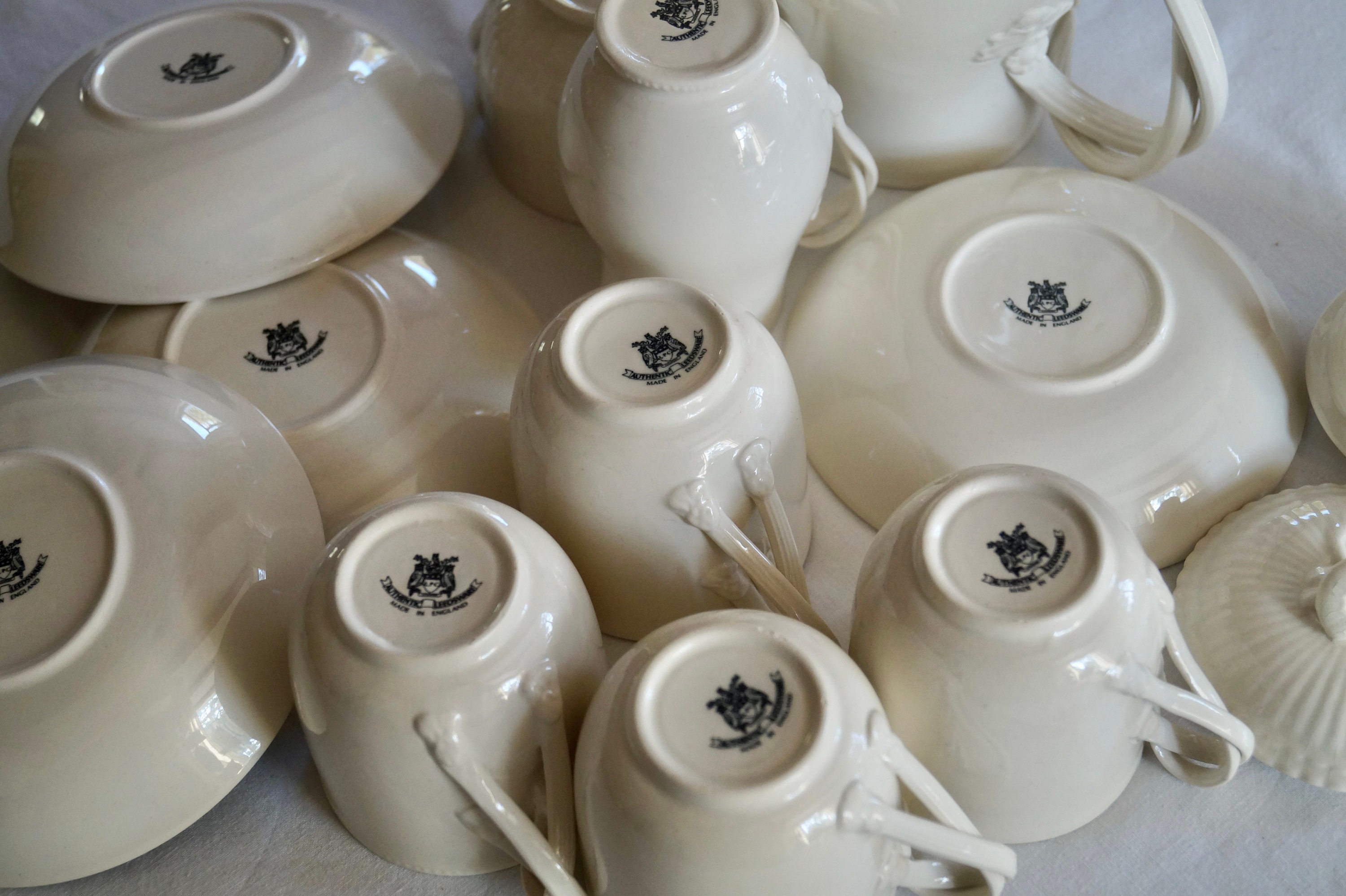 Vintage Royal Creamware Royal Leedsware Coffee Service - Etsy