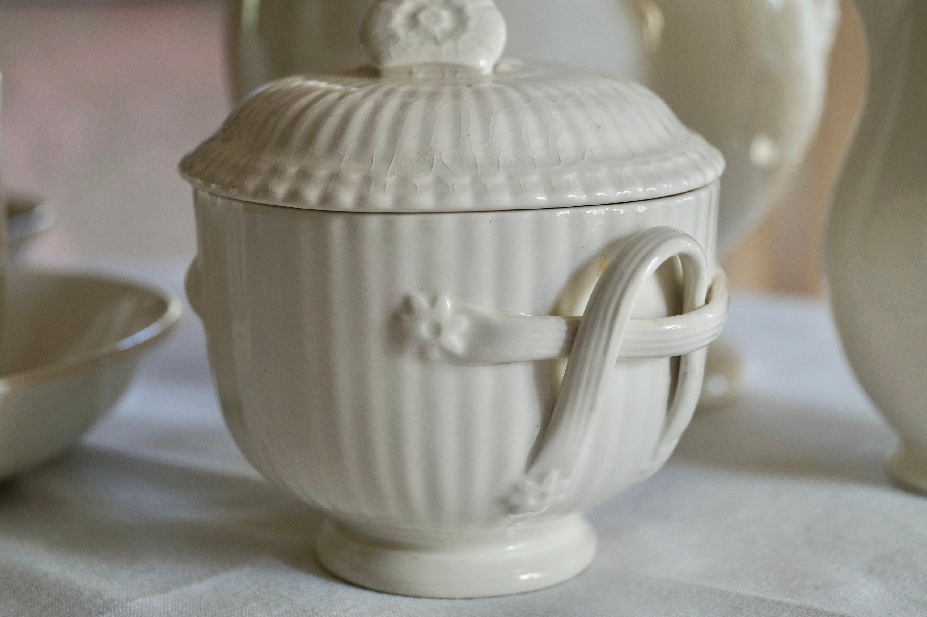 Vintage Royal Creamware Royal Leedsware Coffee Service - Etsy