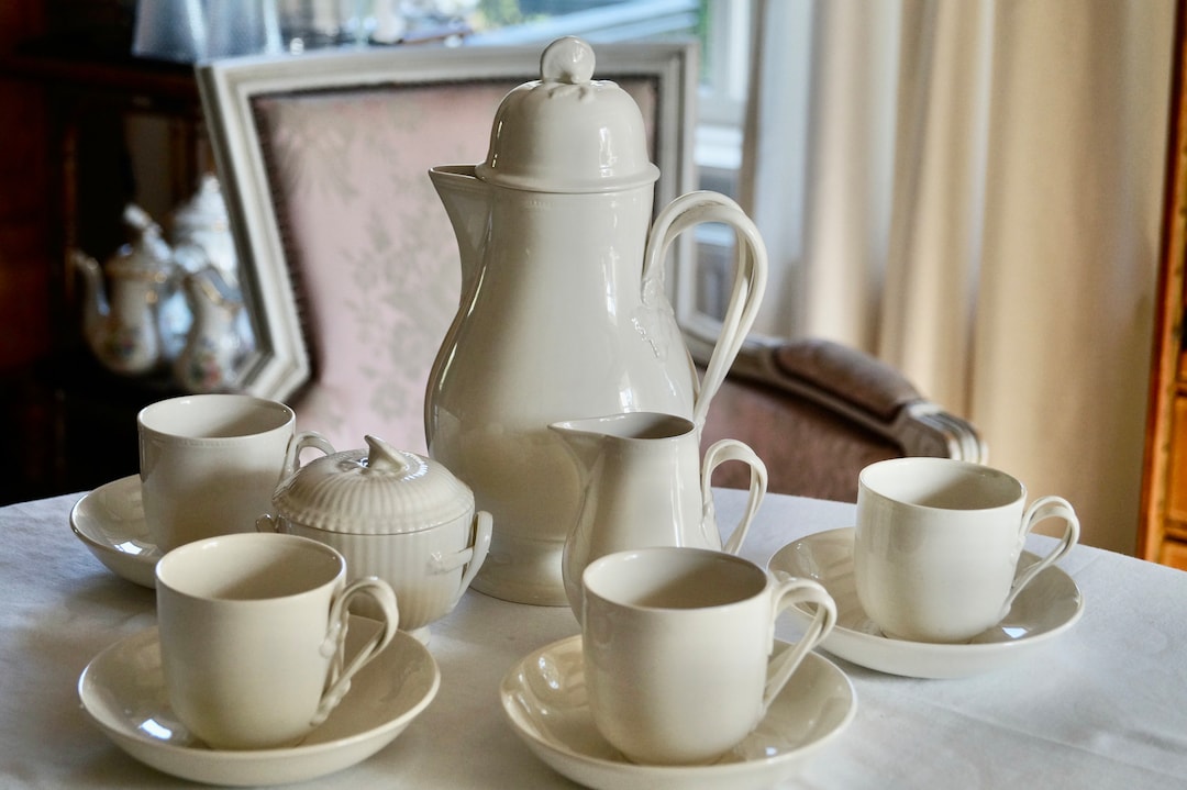 Vintage Royal Creamware Royal Leedsware Coffee Service - Etsy
