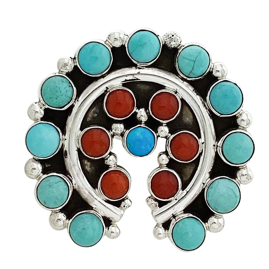 Tiffany, Melvin Jones, Adjustable Ring, Turquoise Coral, Horseshoe ...