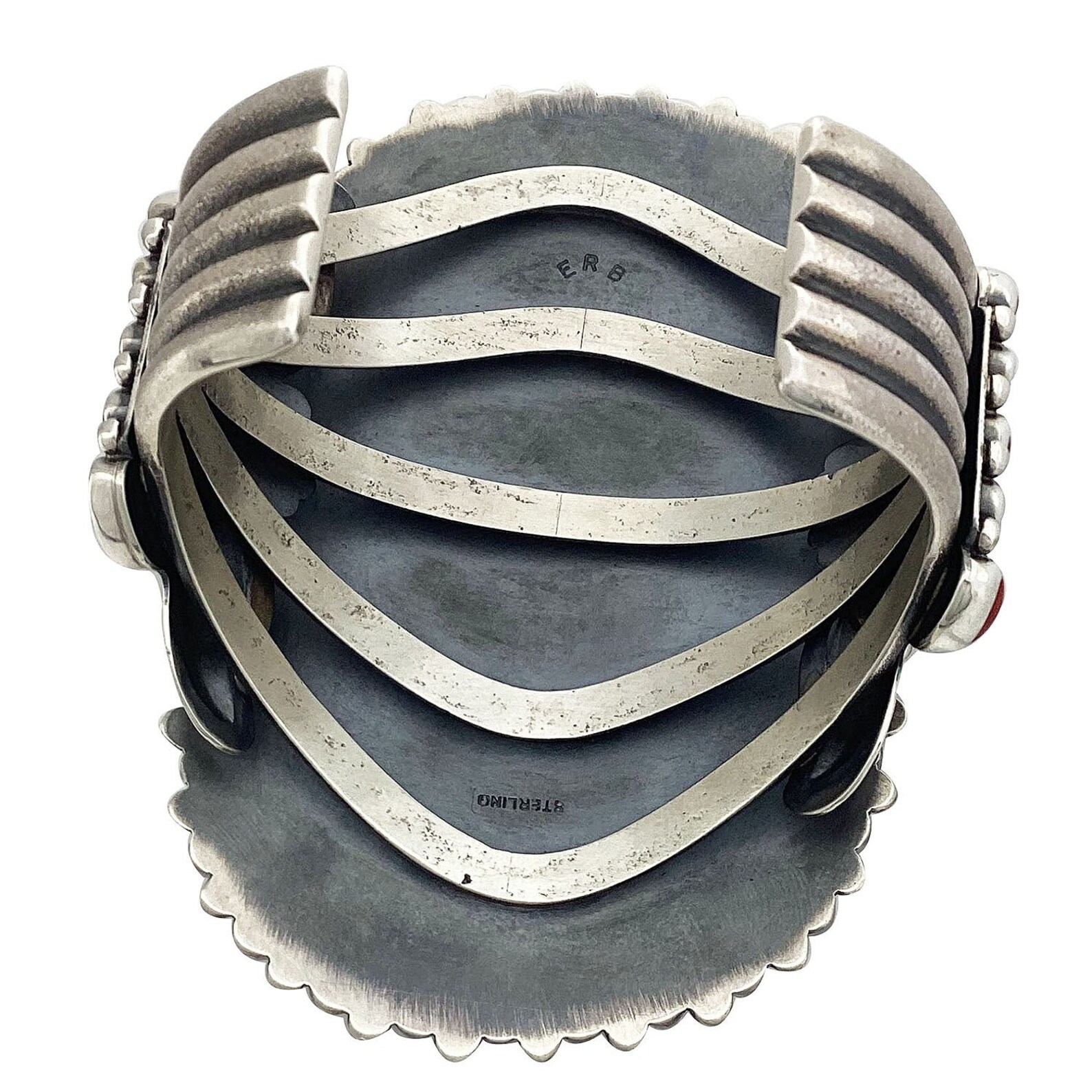 Ernest Roy Begay, Bracelet, Mediterranean Coral, Turquoise, Navajo Made ...