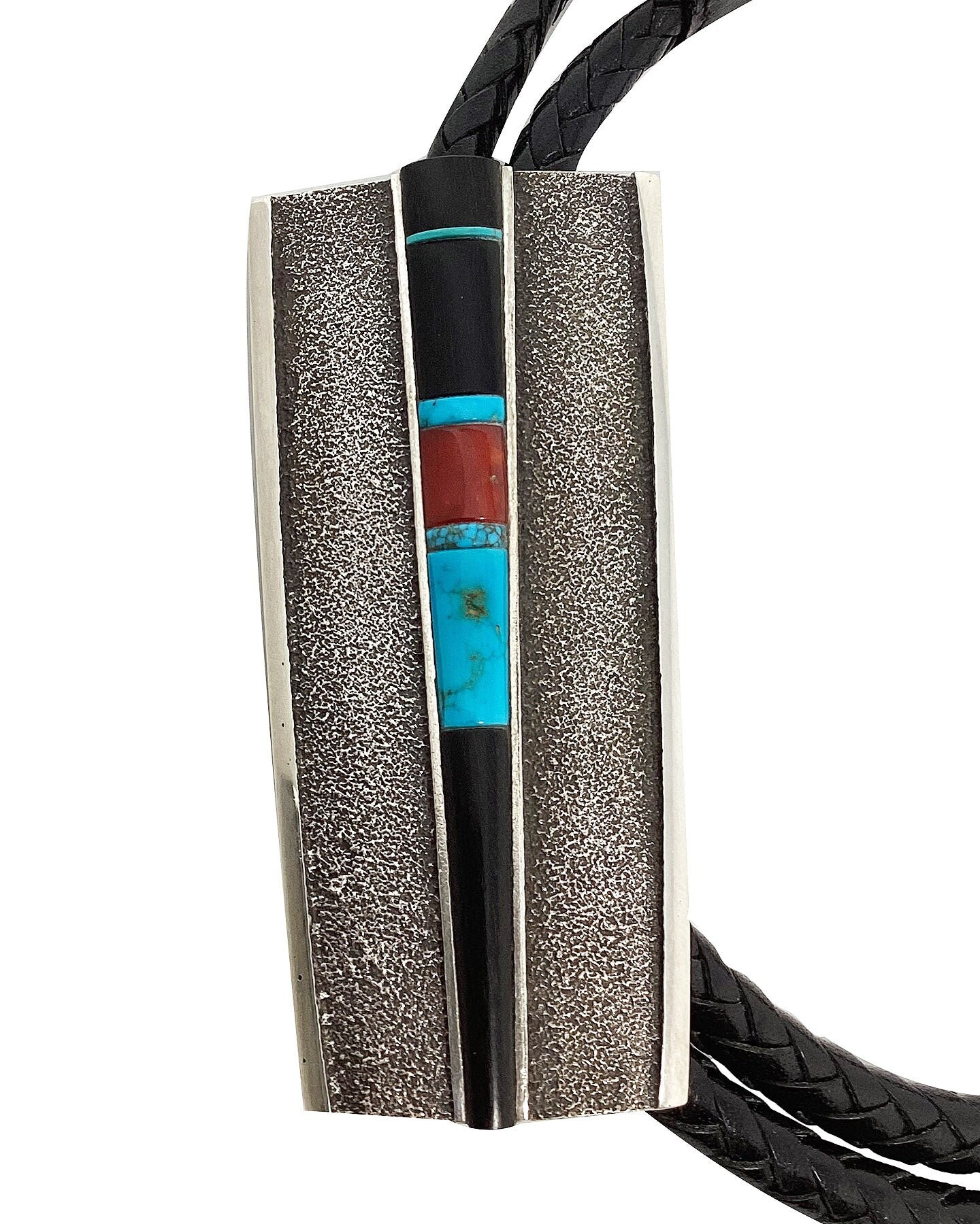 Darryl Dean Begay, Bolo Tie, Tufa Cast, Multi Stone Inlay, Navajo ...