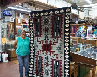Navajo Storm Pattern Rug - Etsy