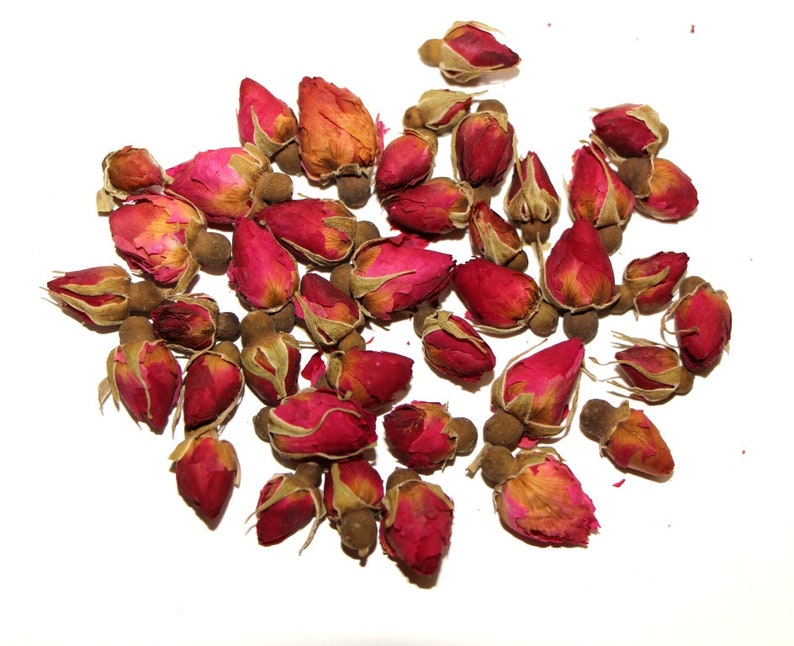 Red Mini Rose Buds Biodegradable Organic Rose Boutons Culinary | Etsy