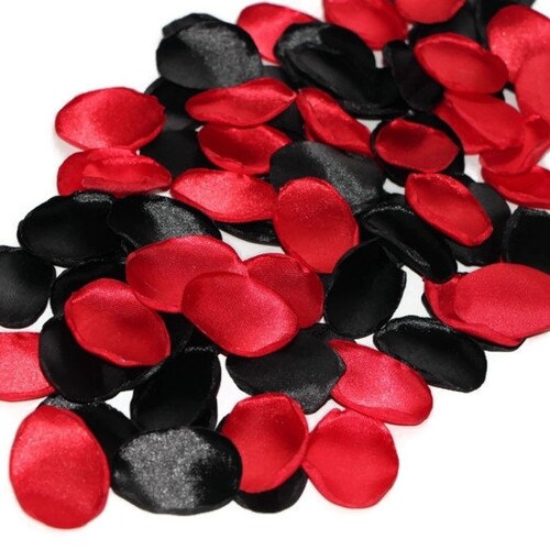 Dark Red Wedding Decor Black Rose Petals Flower Petals - Etsy