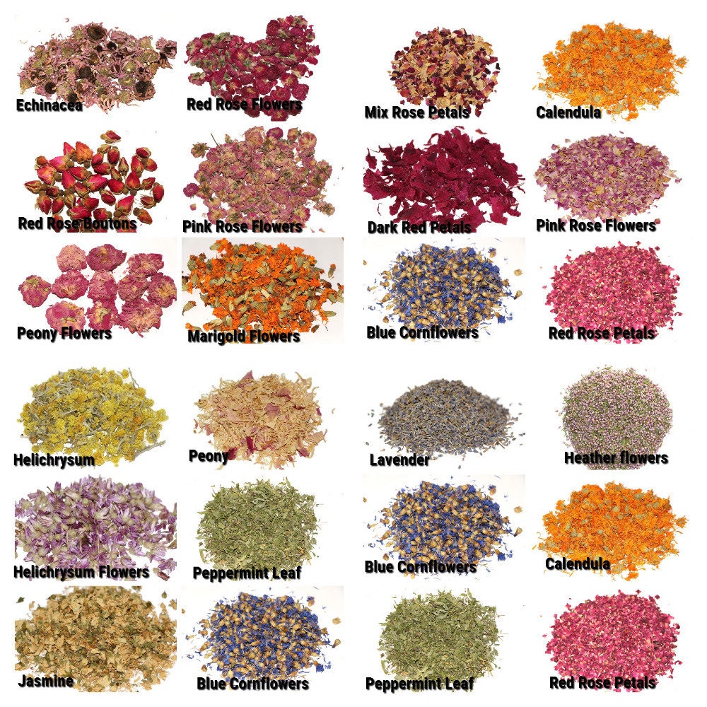 35 Dried Flowers Biodegradable Confetti Wedding Rose - Etsy