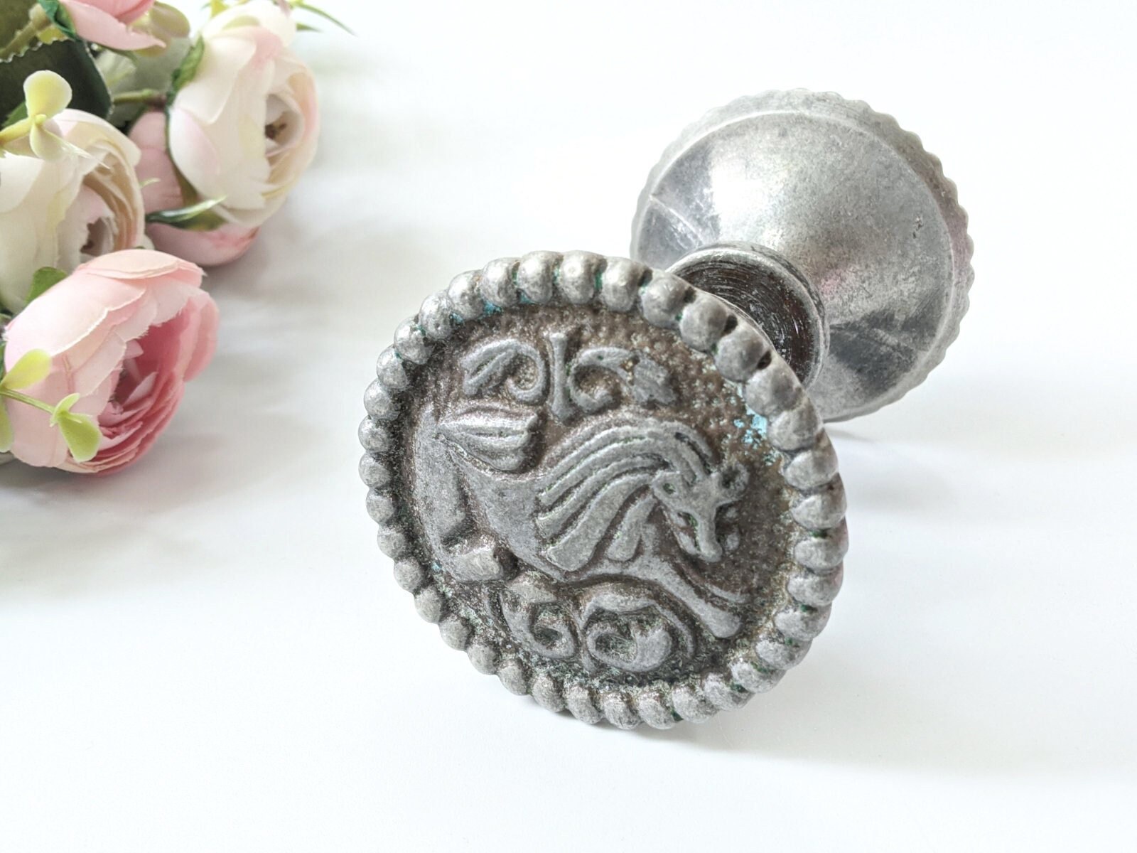 Vintage Metal Door Handle Double Side Door Knob Antique Door - Etsy