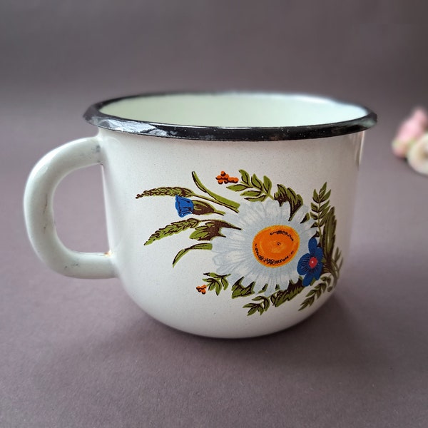 Large Enamel Mug - Etsy