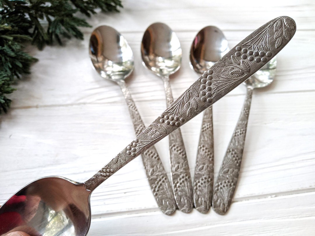 NEW Table Spoons, Set of 5, Vintage Cutlery Set, Housewarming Gift ...