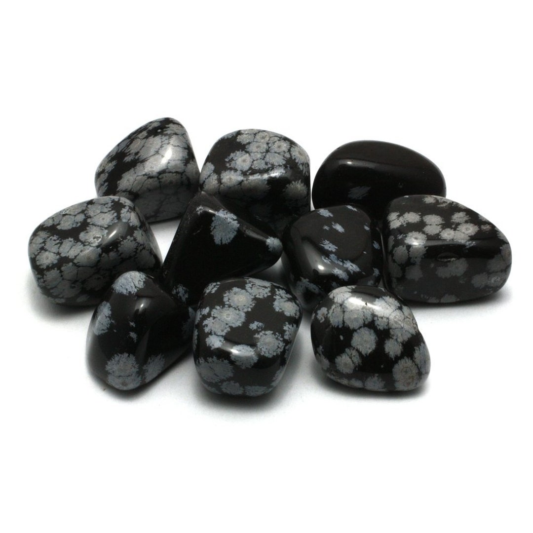 Snowflake Obsidian Tumble Stone (20-25mm) | T009 - Etsy
