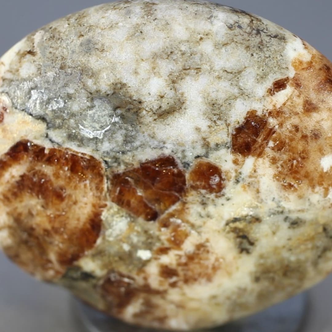 Garnet in Limestone Polished Stone ~40mm | TV127 - Etsy