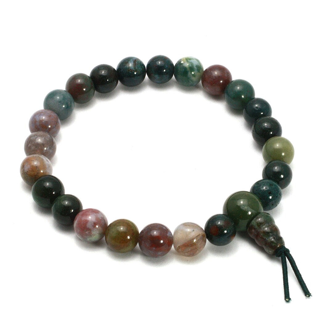 Bloodstone Power Bead Bracelet - Etsy