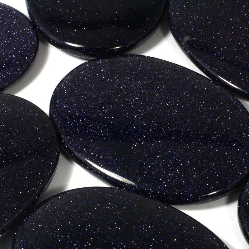 Goldstone Worry Stone - Etsy