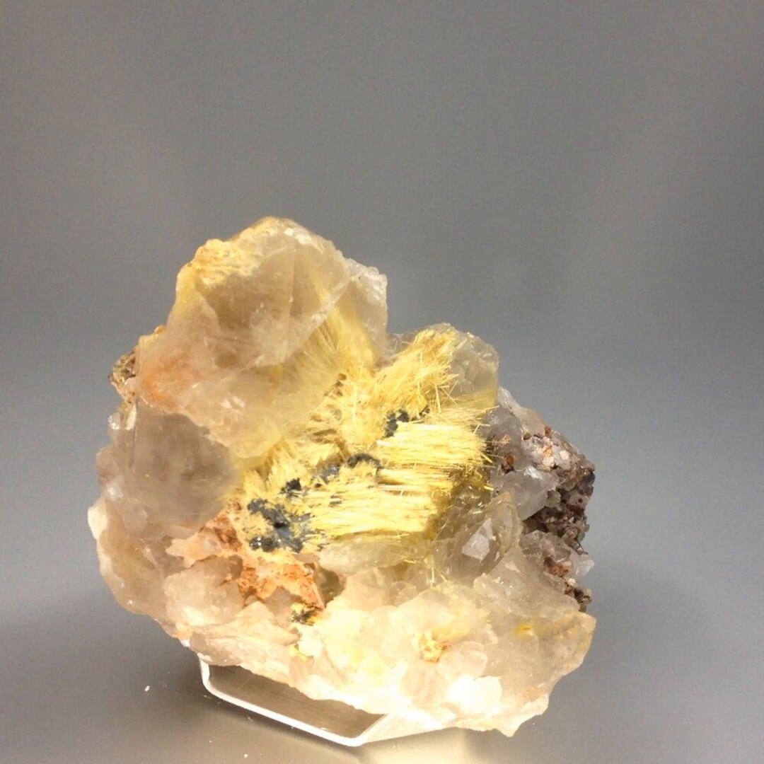 CALMING Gold Rutile Quartz Cluster ~76mm | Sxm51k - Etsy