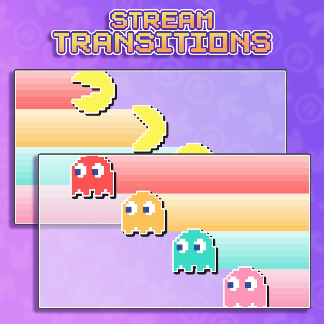 Twitch Stinger Transitions Retro Gaming Gameboy Pac-man Scene ...