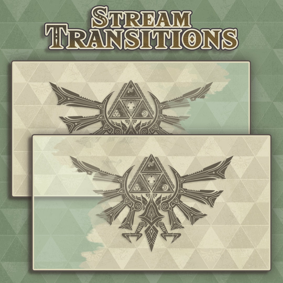 The Legend of Zelda Triforce Animated Twitch Stream Stinger Transition ...