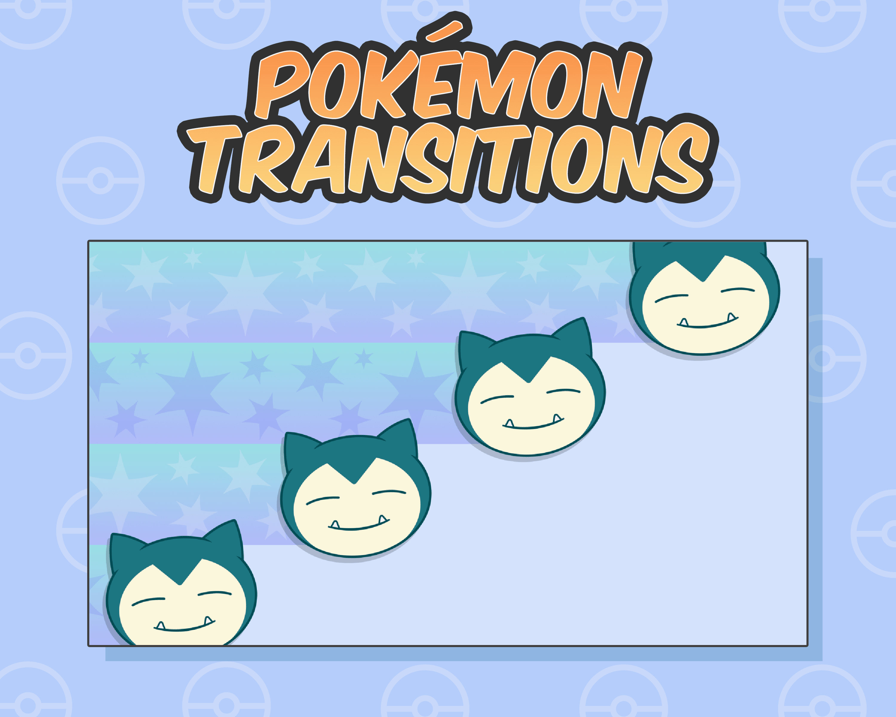 Twitch Stinger Transitions Pokémon Transition Snorlax Scene - Etsy