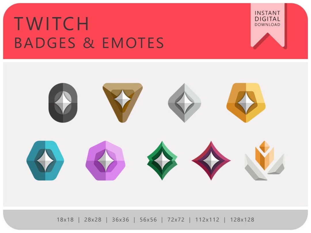 Twitch Sub Badges Emotes Bit Badges Cheer Badges Discord - Etsy