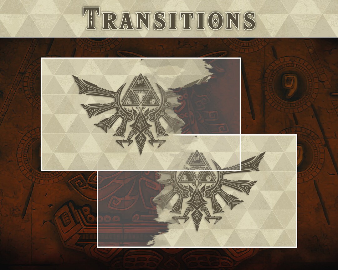 The Legend of Zelda Triforce Animated Twitch Stream Stinger Transition ...