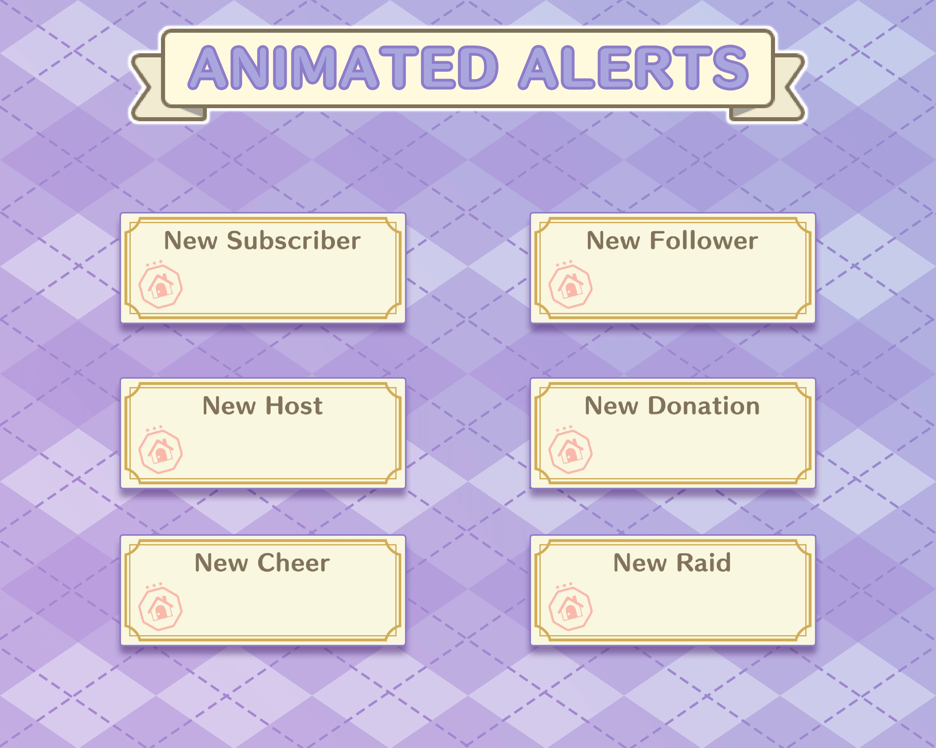 Twitch Overlay Package Animated Animal Crossing Cute Overlay - Etsy ...