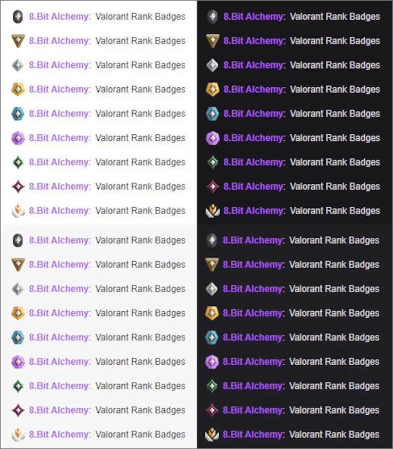 Twitch Sub Badges Emotes Bit Badges Cheer Badges Discord Emotes ...