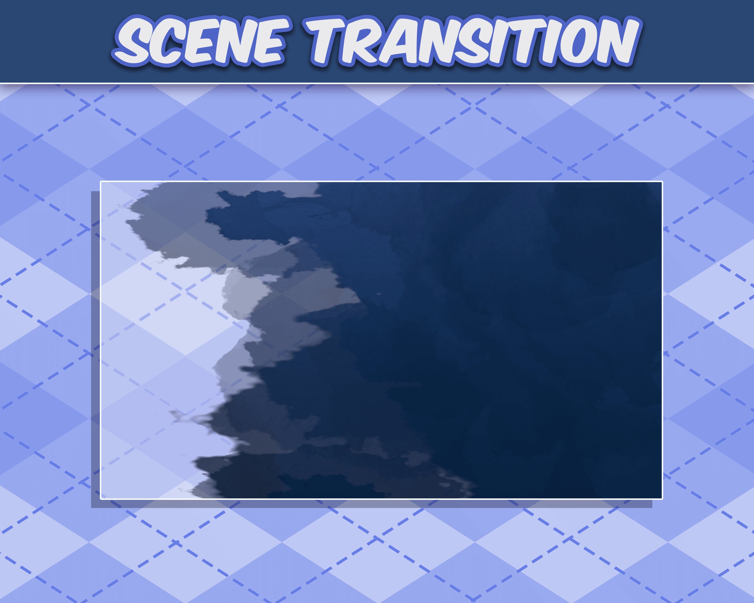 Twitch Transition Clouds Watercolor Brush Stroke Cute Stream Stinger ...