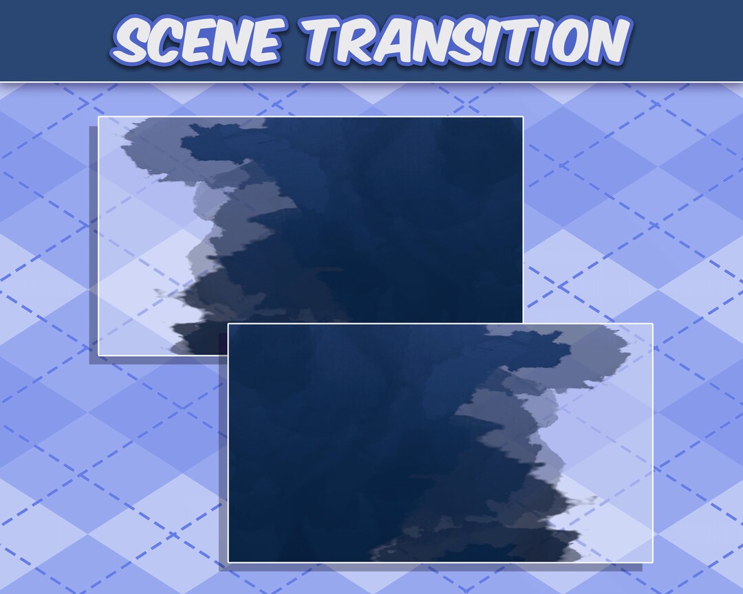 Twitch Transition Clouds Watercolor Brush Stroke Cute Stream Stinger ...