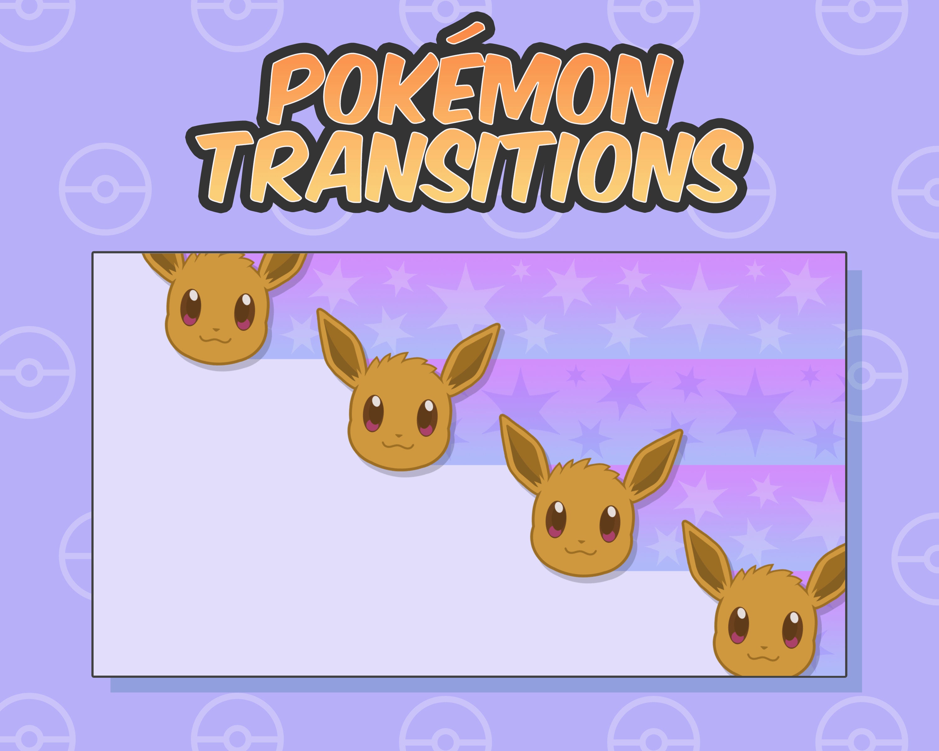 Twitch Stinger Transitions Pokémon Eevee Scene Transition - Etsy Australia