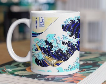 Tsunami Great Wave off Kanagawa by Hokusai Art Coffee Mug - Etsy