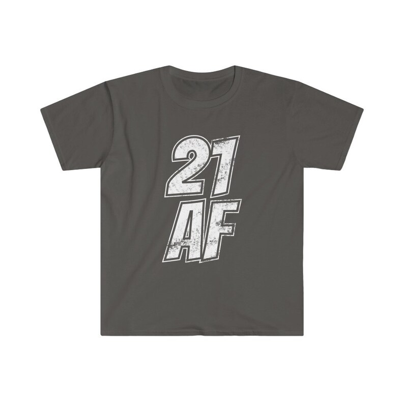 21st Birthday T Shirt Gift For Men 21 AF Milestone Birthday - Etsy México