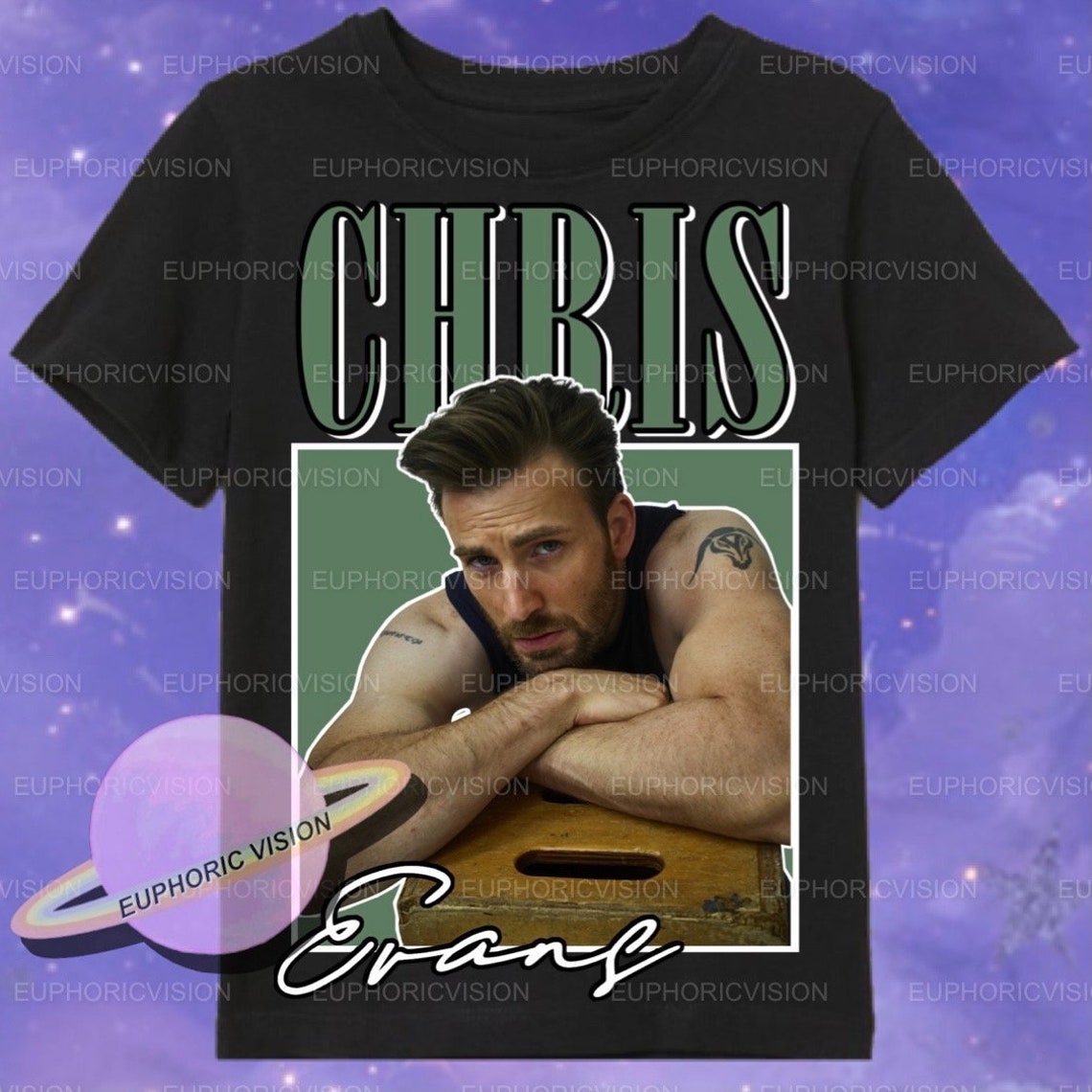 Chris Evans 90s Vintage Tee | Etsy