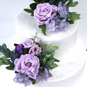 Lilac Wedding Cake Topper Purple Cake Topper Flower Cake Topper Lilac ...