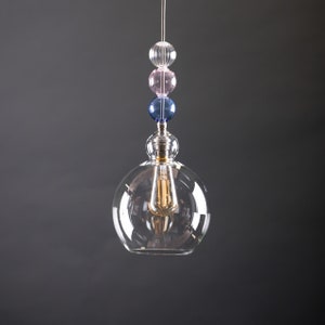 Hand Blown Glass Pendant Light, Kitchen Island Light , Ceiling Light ...
