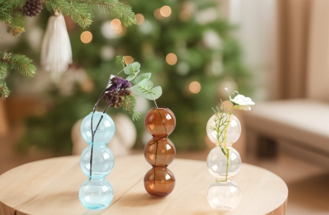 Flower Arrangement Vases, Table Centerpiece Decor, Set of 3 Decorative ...