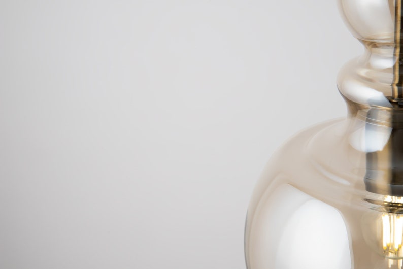 Glass Pendant Light Handmade Hanging Lamp Custom Pendant Light - Etsy