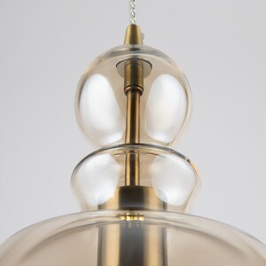 Glass Pendant Light Handmade Hanging Lamp Custom Pendant Light Hand ...