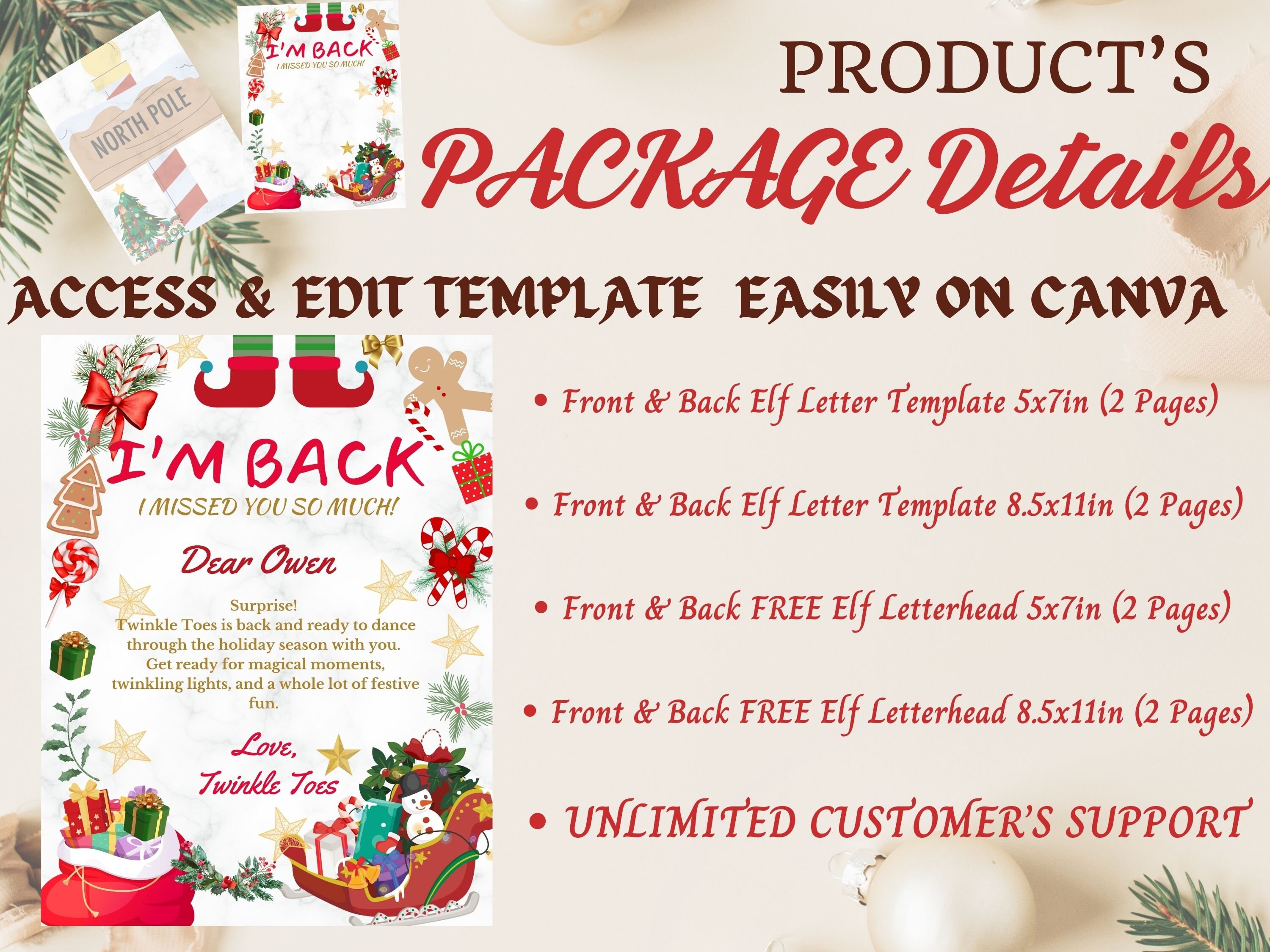 EDITABLE Elf on the Shelf Letter, Elf Letter, Elf Arrival Letter ...